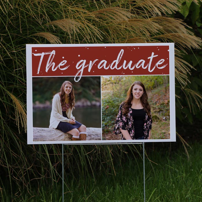 Graduation yard sign
