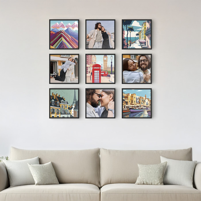 TilePix™ Magnetic Gallery Walls | Photo Tiles for your Wall | PhotoHaus